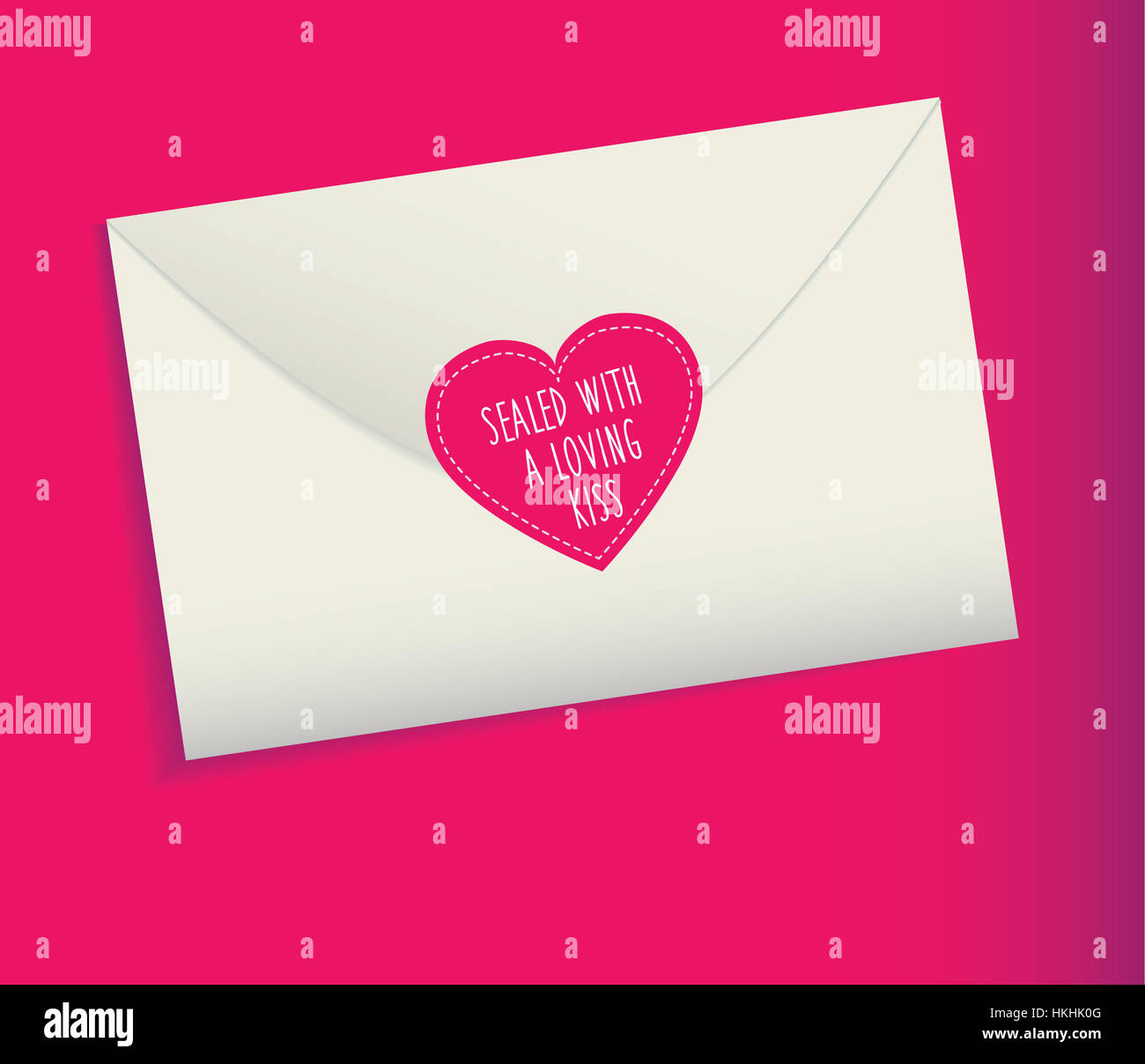 Sealed with a loving kiss Stock Photo - Alamy