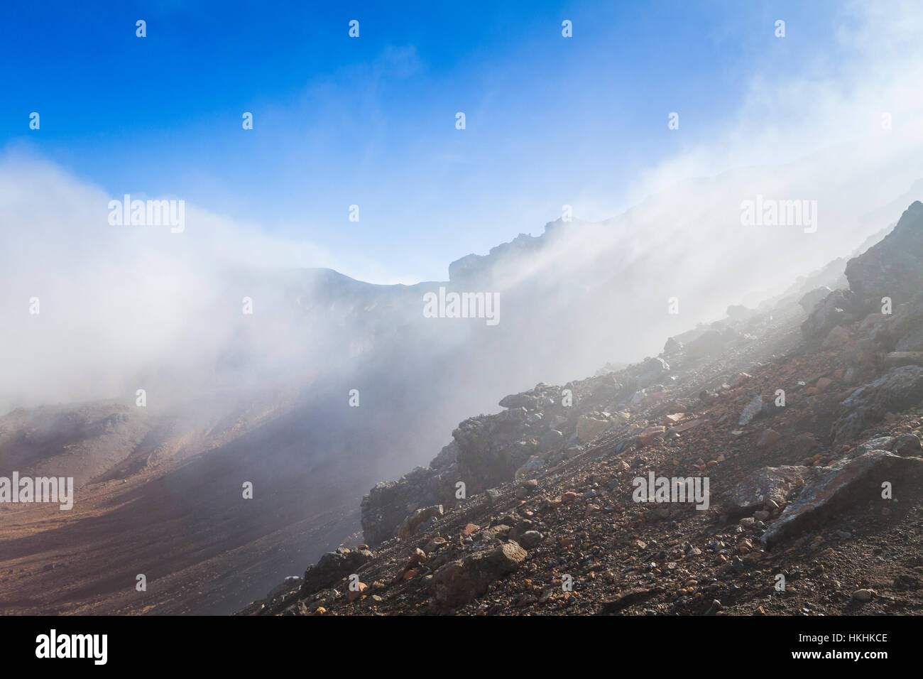 Ngauruhoe volcano (2291mt), Tongariro national park, North island, New ...