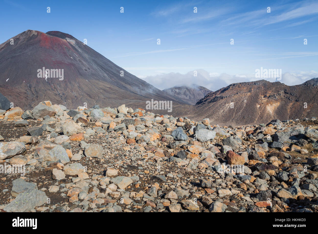 Ngauruhoe volcano (2291mt), Tongariro national park, North island, New ...