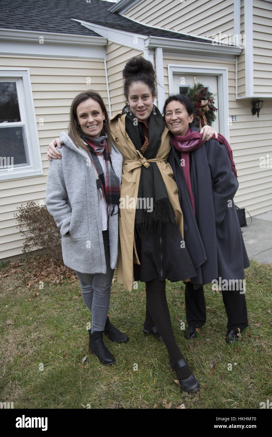 Polish mother with her daughter and niece all living in the New York ...