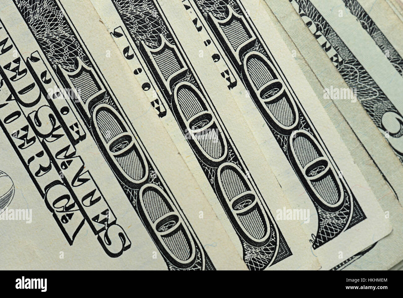 100 dollars cash on stock of money Stock Photo - Alamy