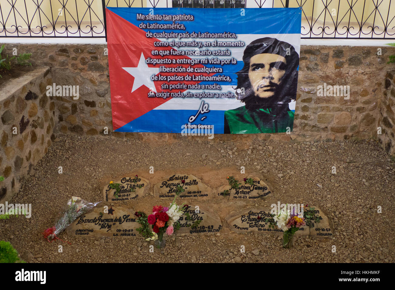 Che Guevara memorabilia in Vallegrande, Bolivia, where he was taken ...