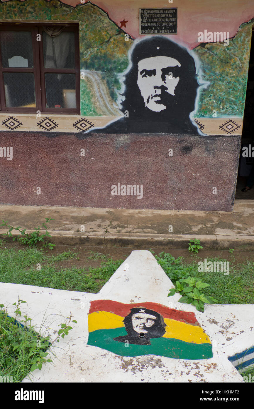Che Guevara trail in La Higuera, Bolivia. The school where he was ...