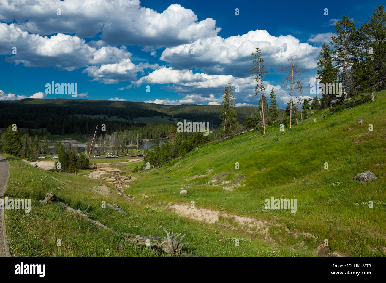 Mud Volcano Area, Yellowstone National Park, Wyoming, USA Stock Photo ...