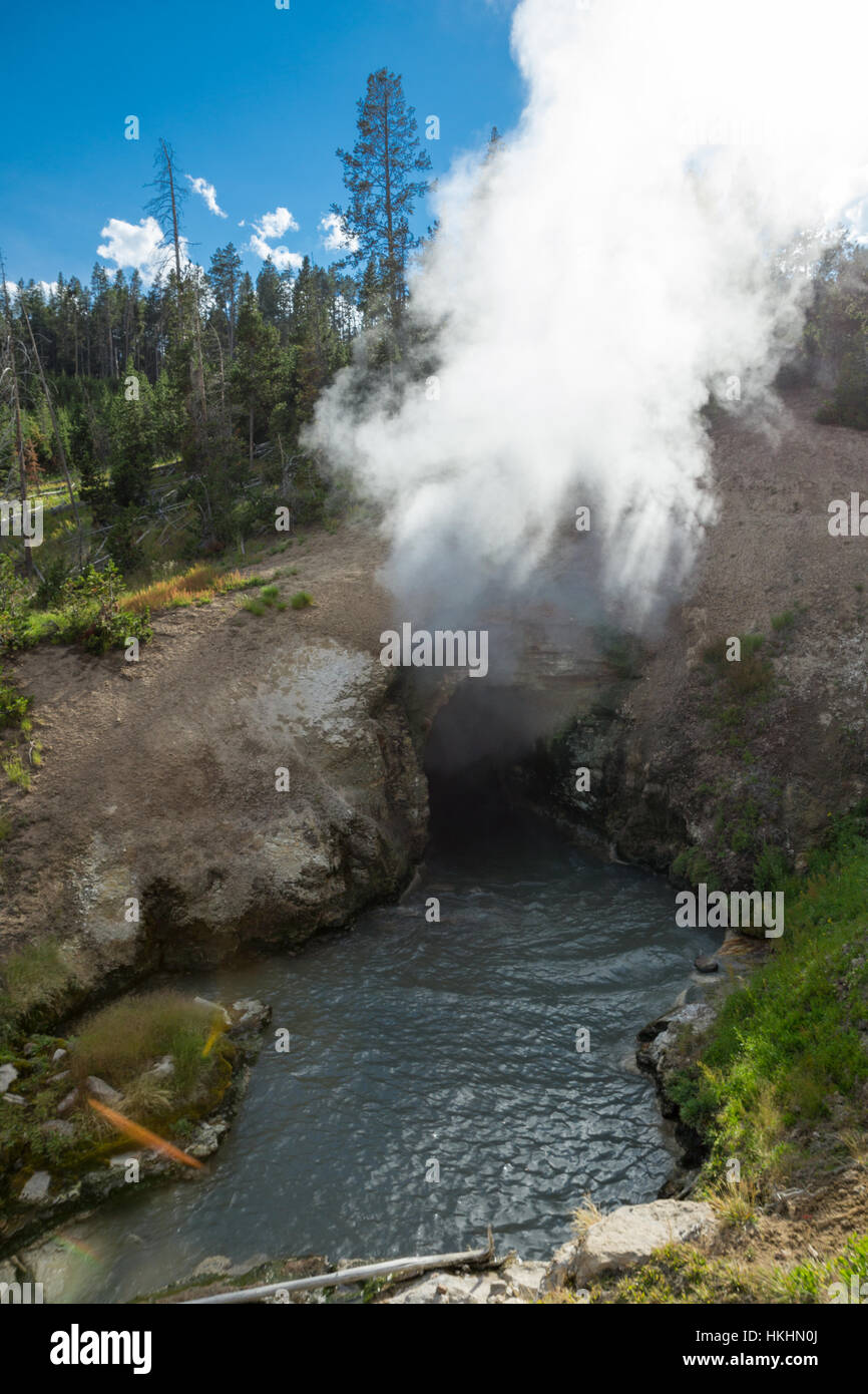 Mud Volcano Area, Yellowstone National Park, Wyoming, USA Stock Photo ...