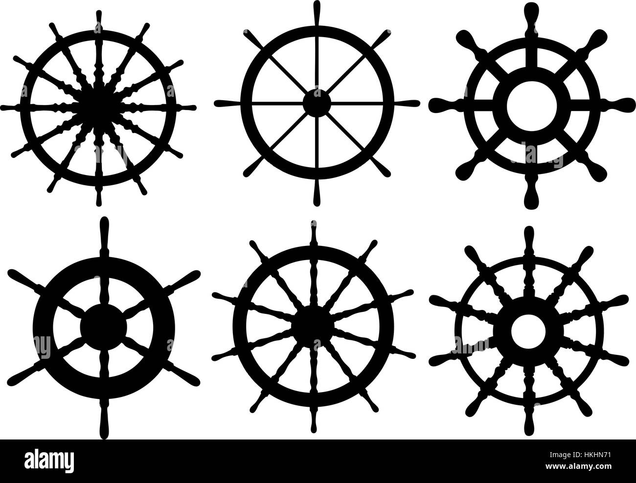 Ship rudders Stock Vector Images - Alamy