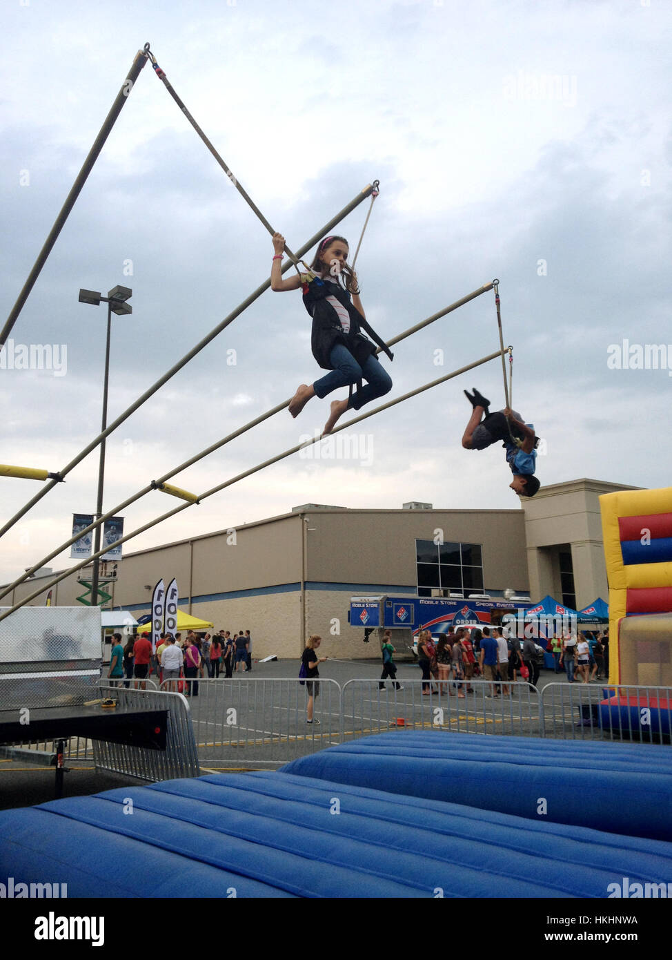 Bungee jump trampoline hi-res stock photography and images - Alamy