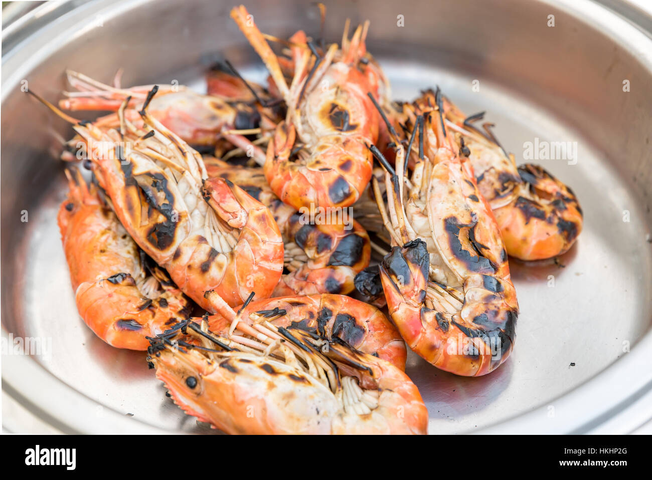 Fresh grilled prawn in buffet line Stock Photo - Alamy