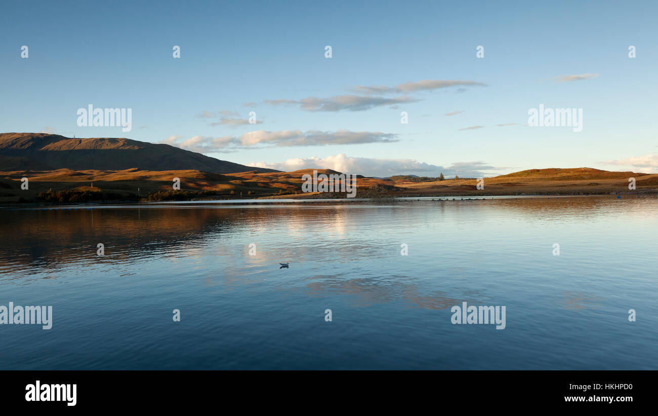 Evening anchorage in Loch Spelve, off Isle of Mull, Scotland UK Stock ...