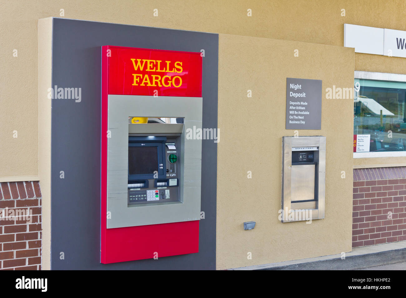 Peru, IN - Circa March 2016: A Wells Fargo Retail Bank Branch. Wells ...