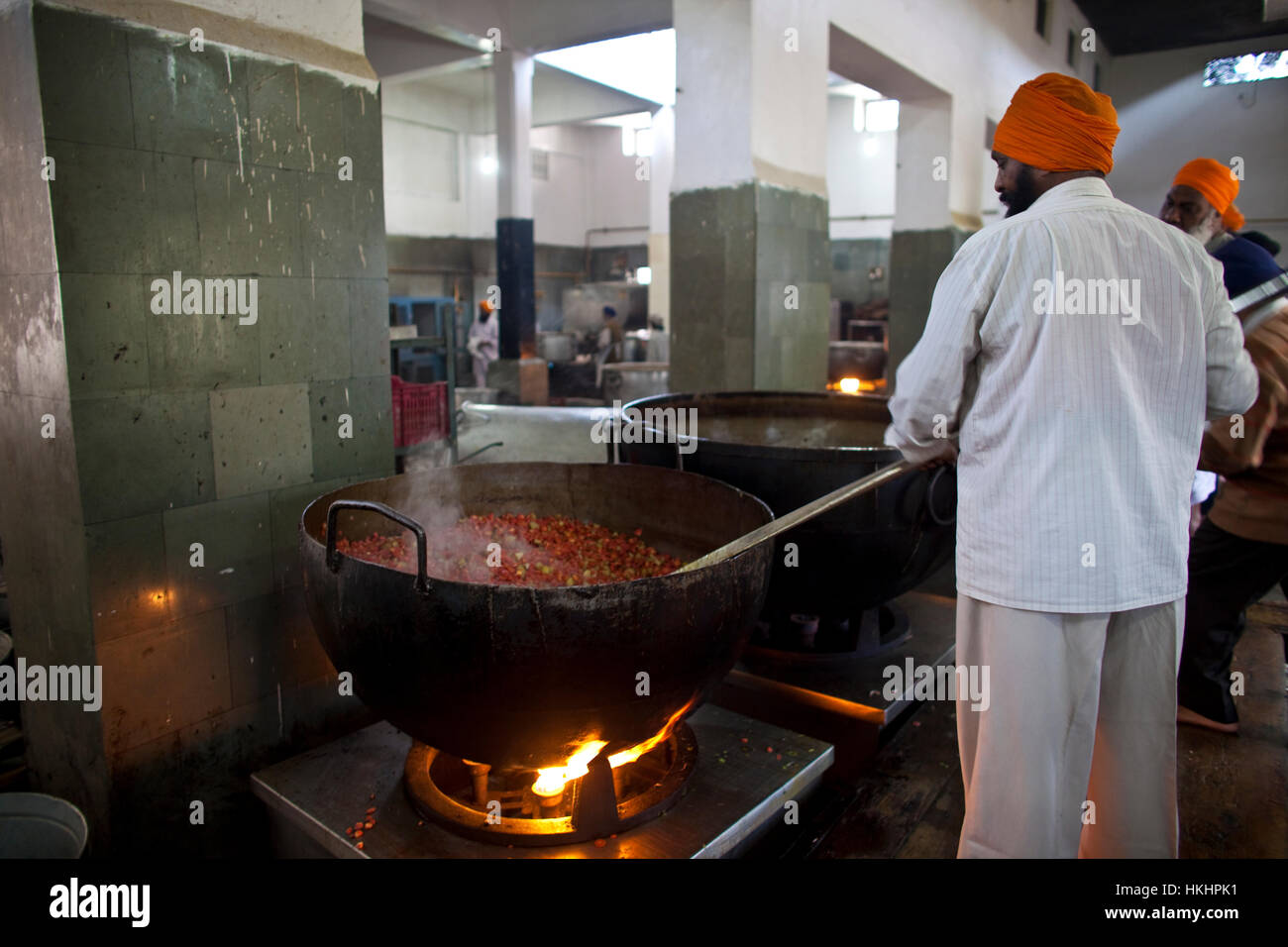 Kitchens at the Golden Temple in Amritsar India Stock Photo - Alamy