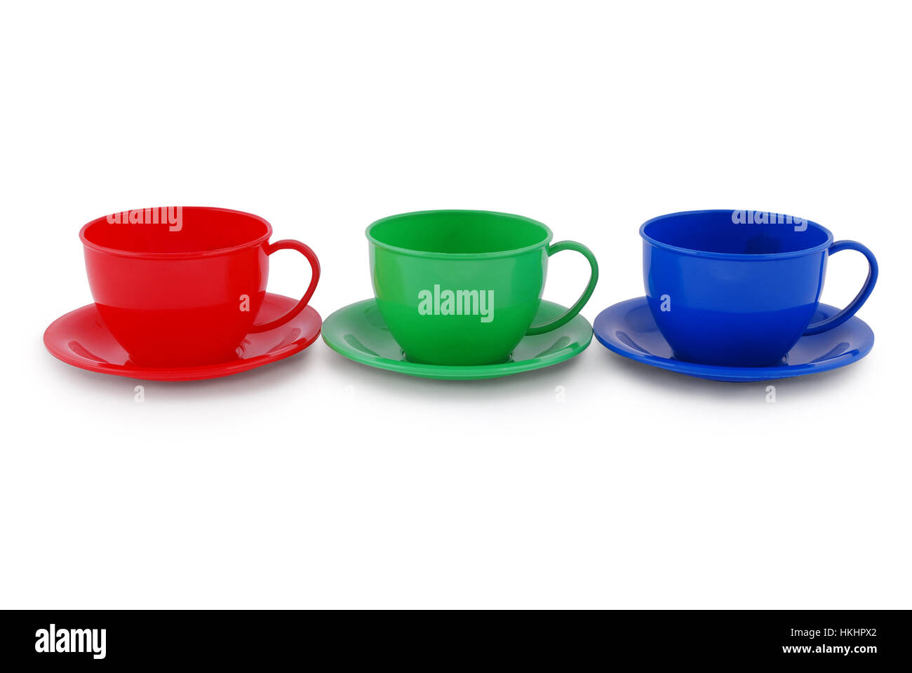 Collection of children's toys cups Clipping path inside Stock Photo - Alamy