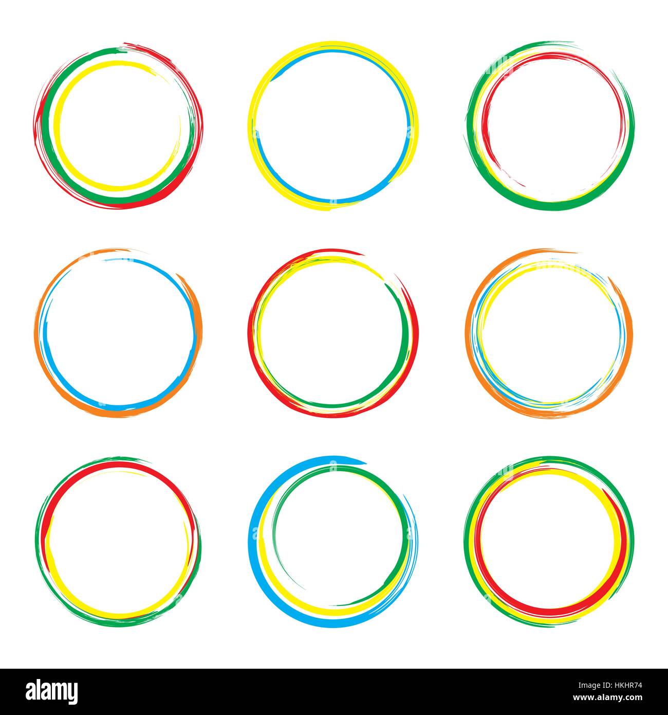 Abstract line set brush Stock Vector Images - Alamy