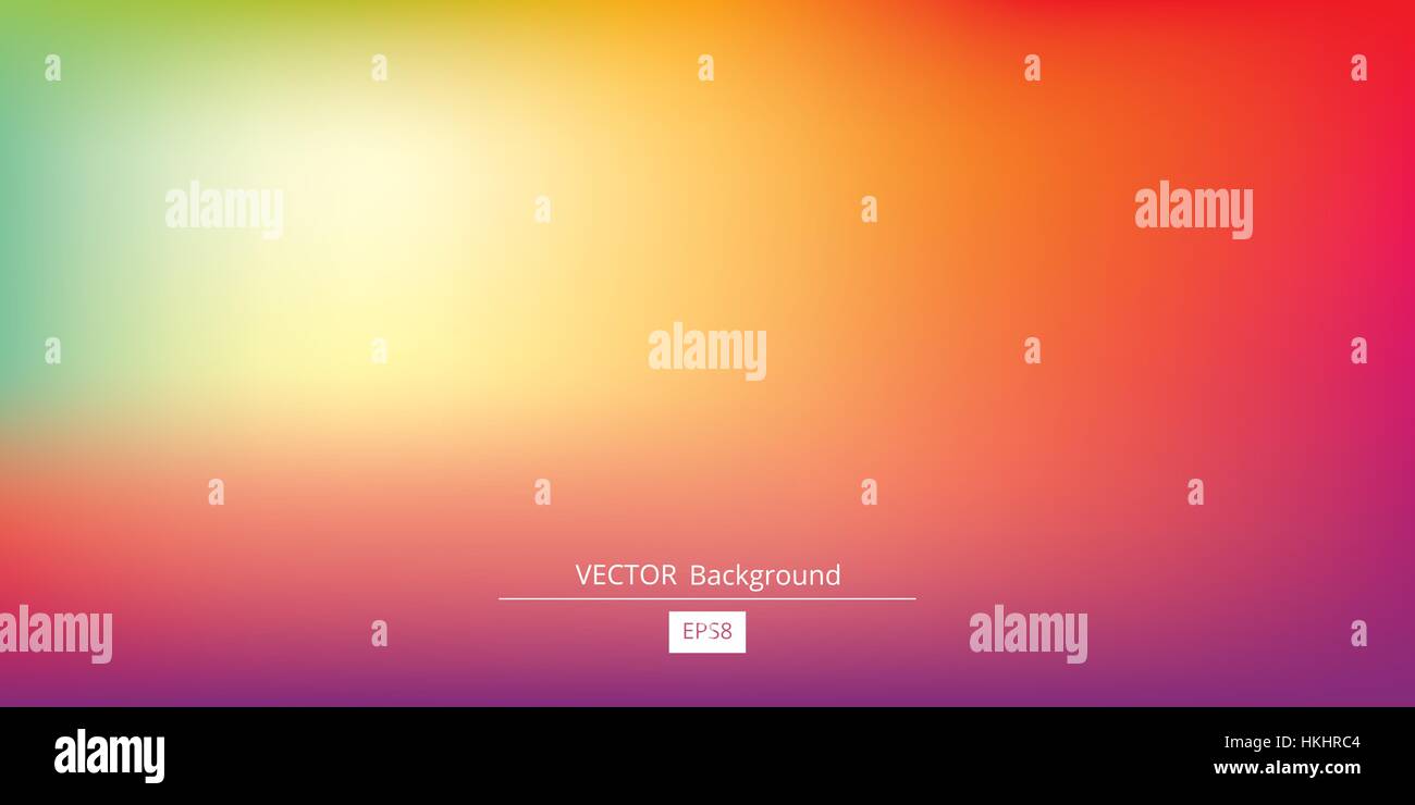 Abstract blurred gradient mesh background in bright rainbow colors ...