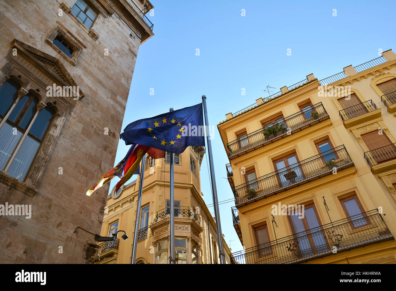 Buildings architecture in Valencia, Spain Stock Photo - Alamy