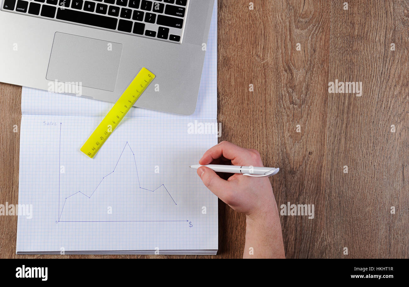 Hand draw graph hi-res stock photography and images - Alamy
