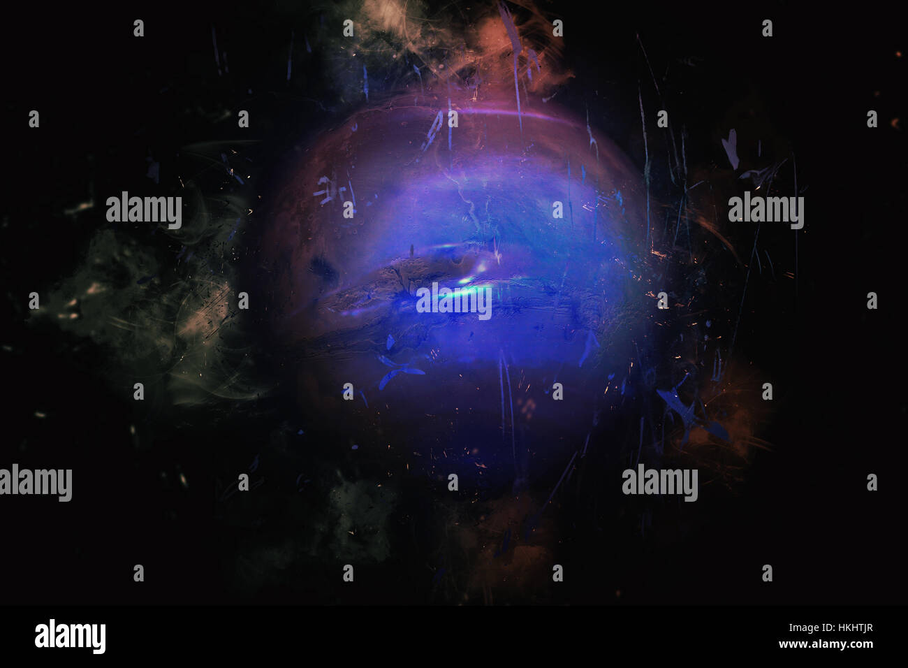 Planet Art - Neptune. Science fiction art. Solar system. Elements of ...