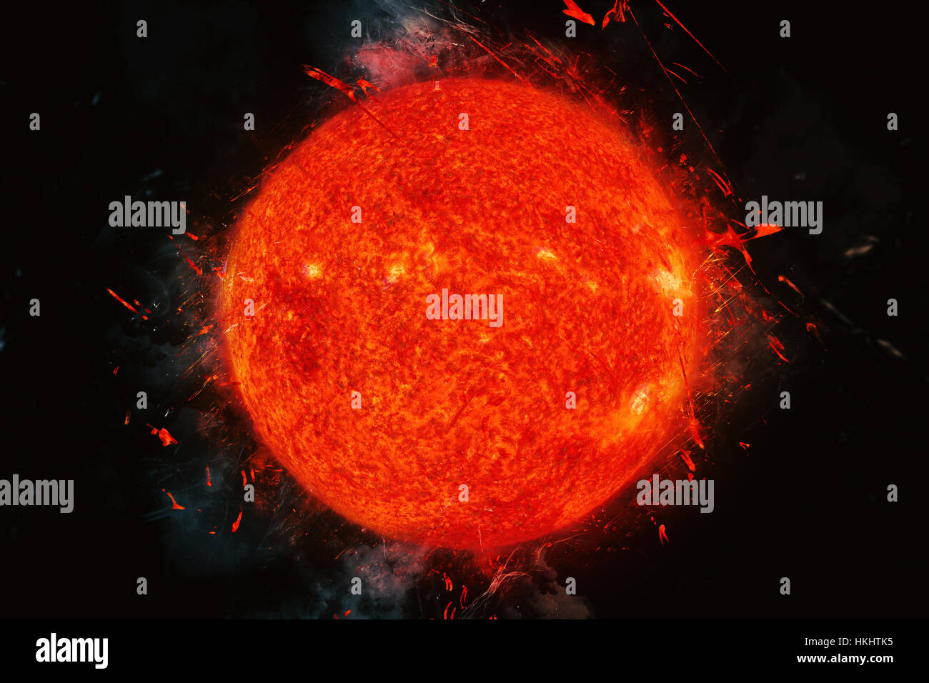 Planet Art - Sun. Science fiction art. Solar system. Elements of this ...