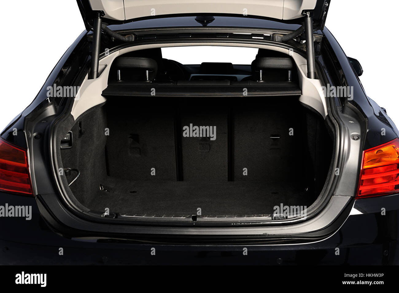 opened modern car empty trunk isolated on white Stock Photo - Alamy