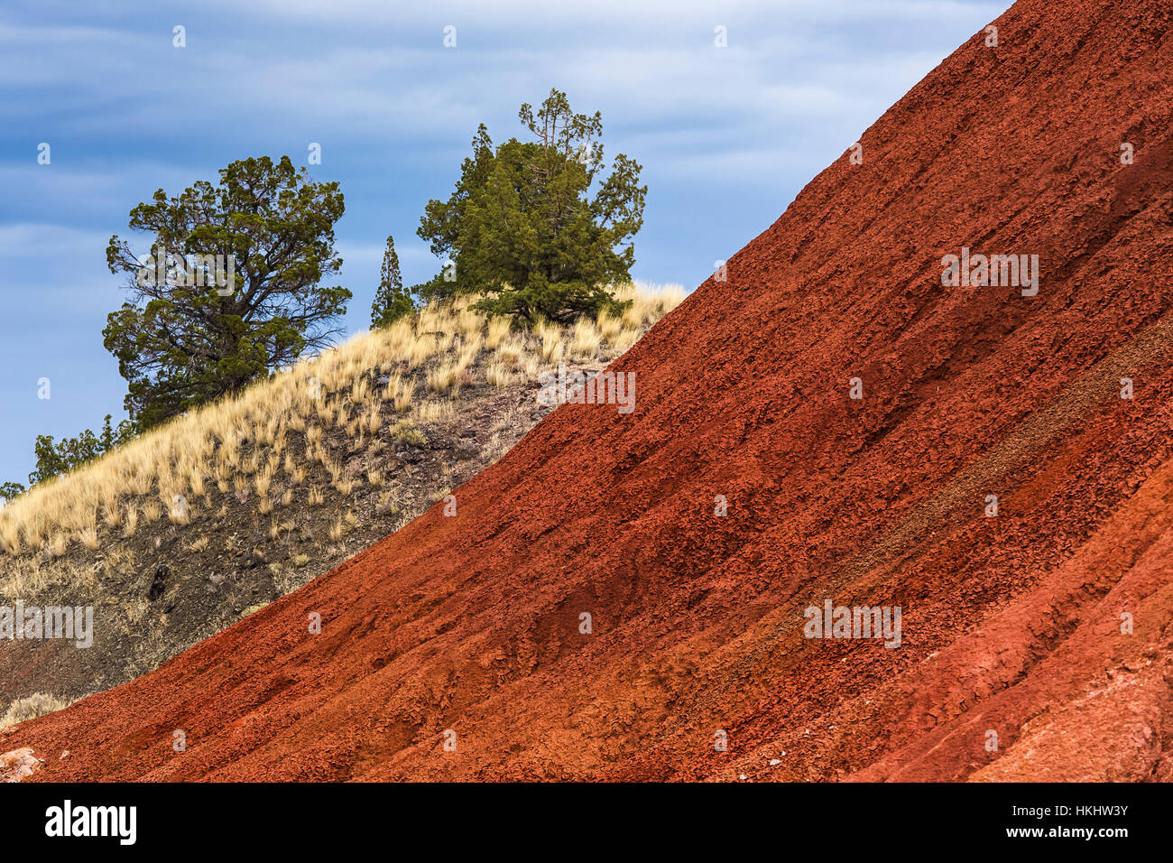Eroded formation along Red Scar Knoll Trail Painted Hills, John Day ...