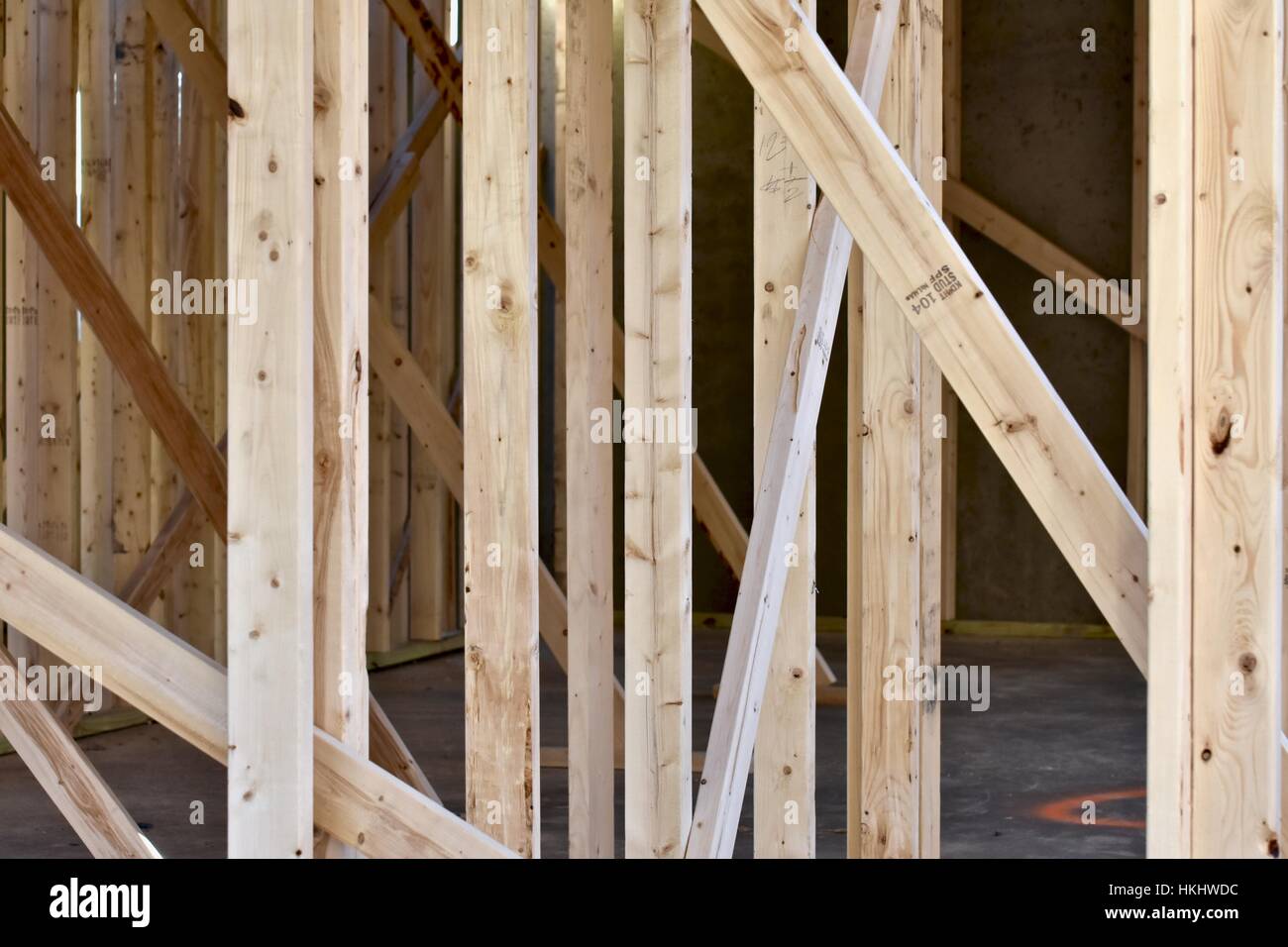 A new construction home in the early stages of building Stock Photo - Alamy