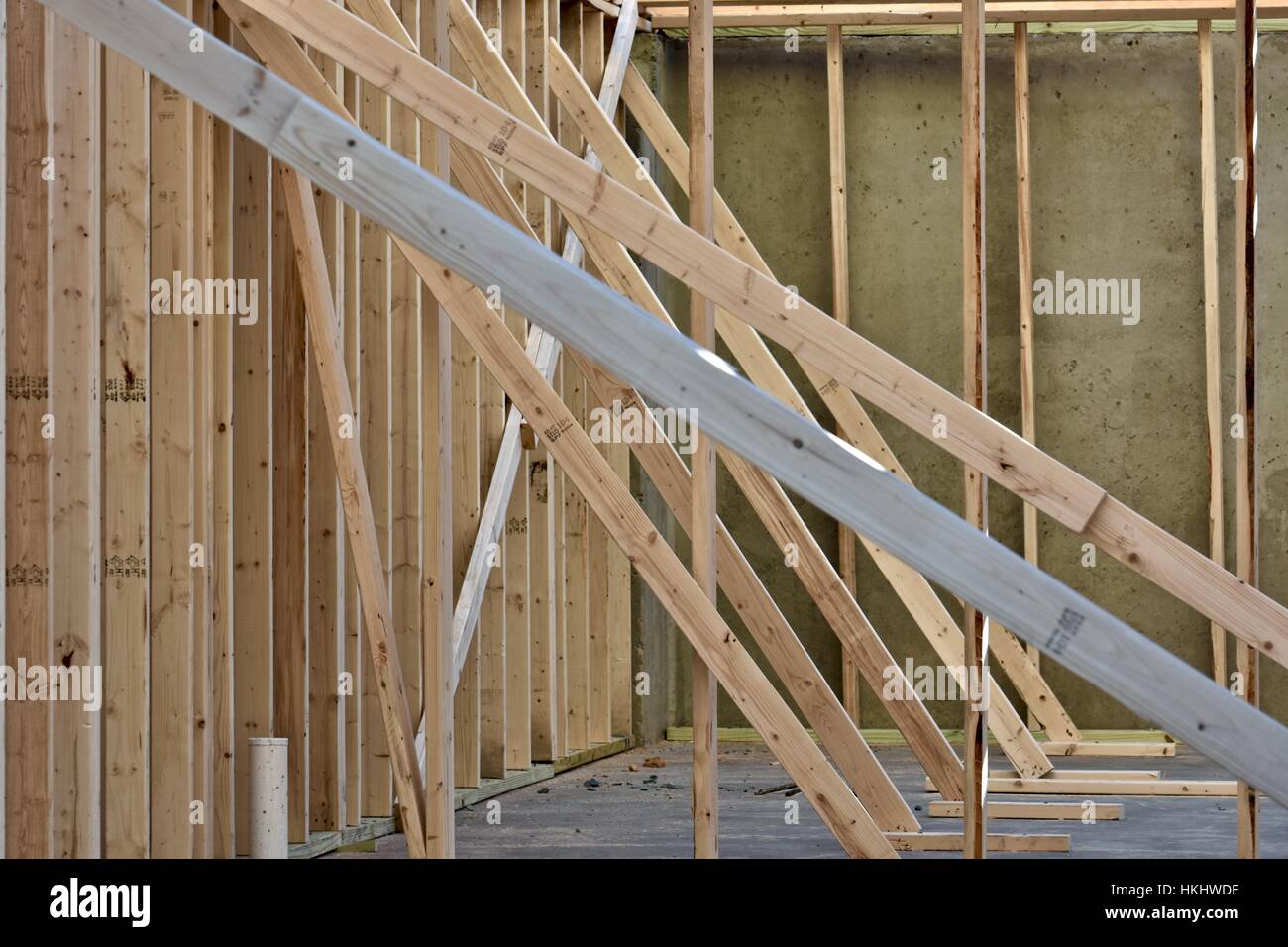 A new construction home in the early stages of building Stock Photo - Alamy