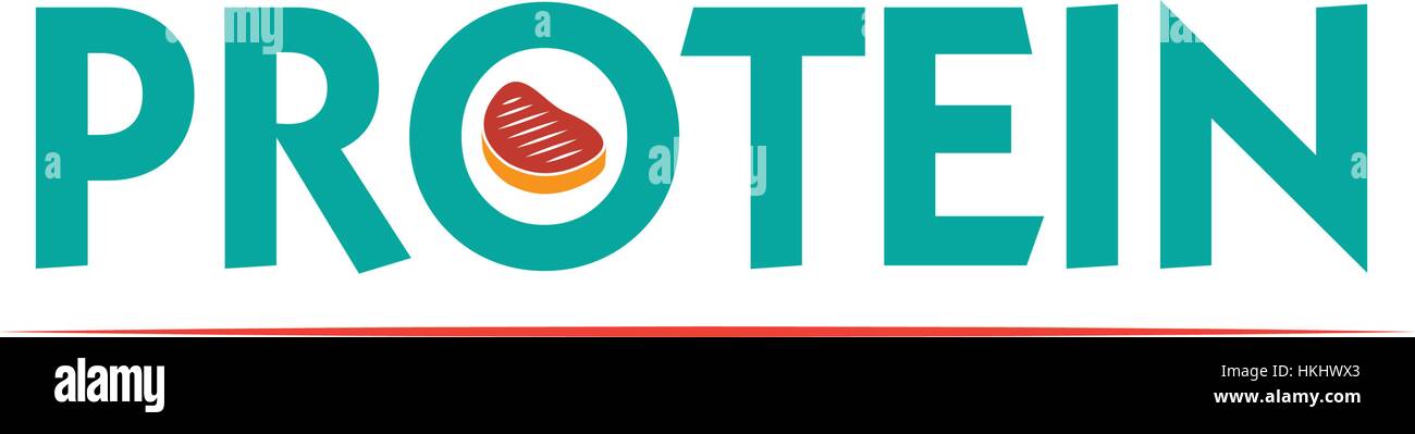 Protein Logo Design with Meat. Eps 8 supported Stock Vector Image & Art ...