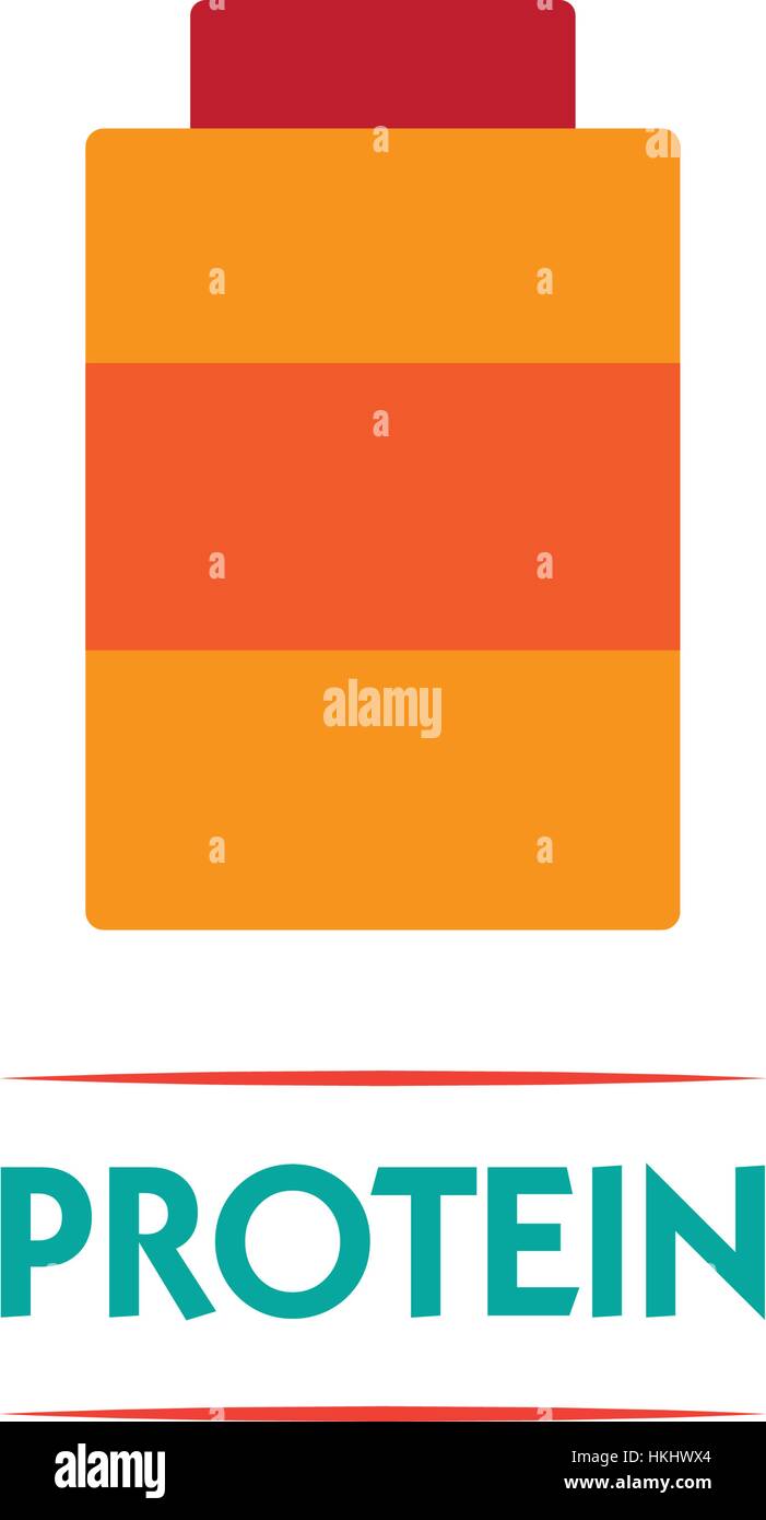 Protein Logo with Bottle. Eps 8 supported Stock Vector Image & Art - Alamy