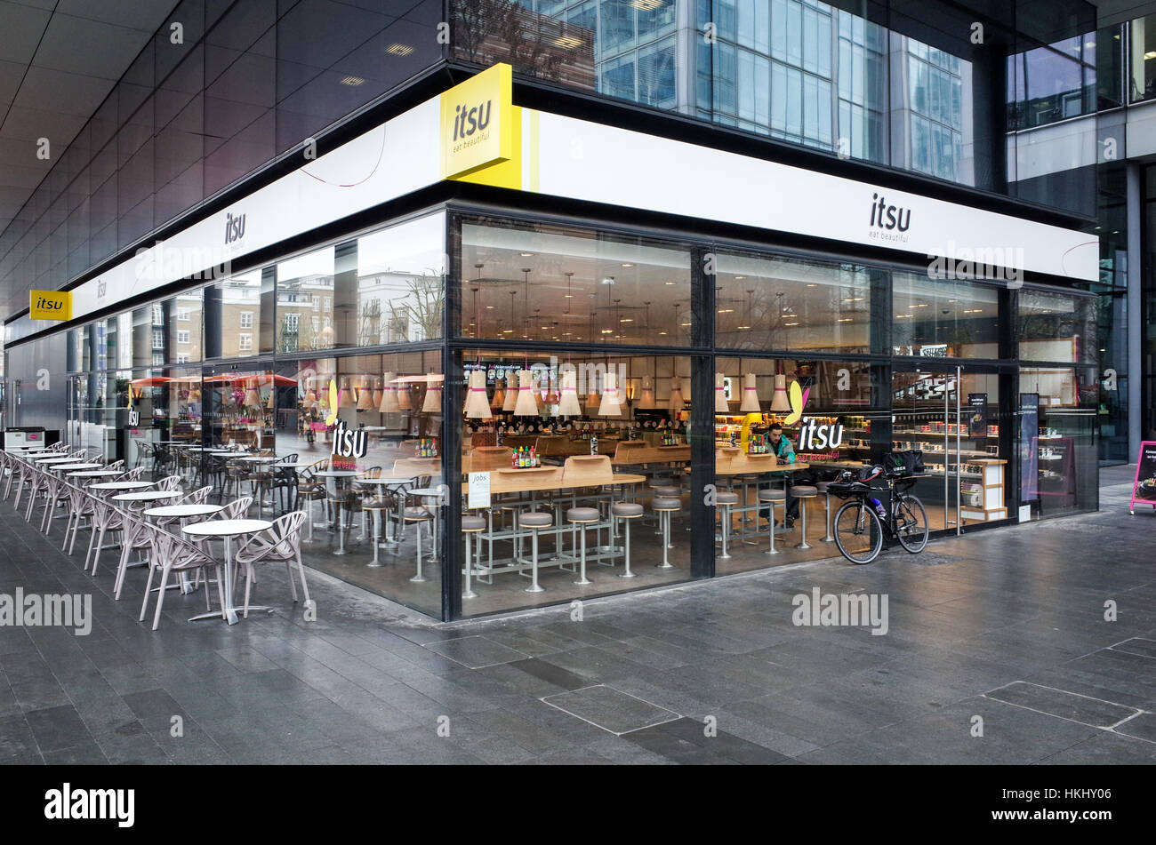 ITSU restaurant in Spitalfields East London Stock Photo - Alamy