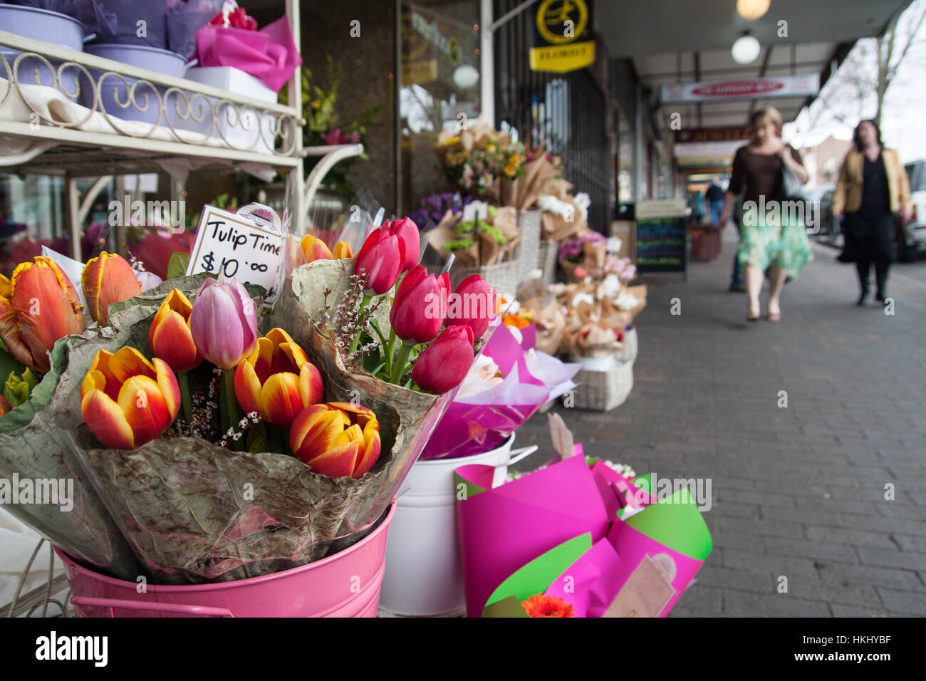 Front of flower shop Stock Photo - Alamy