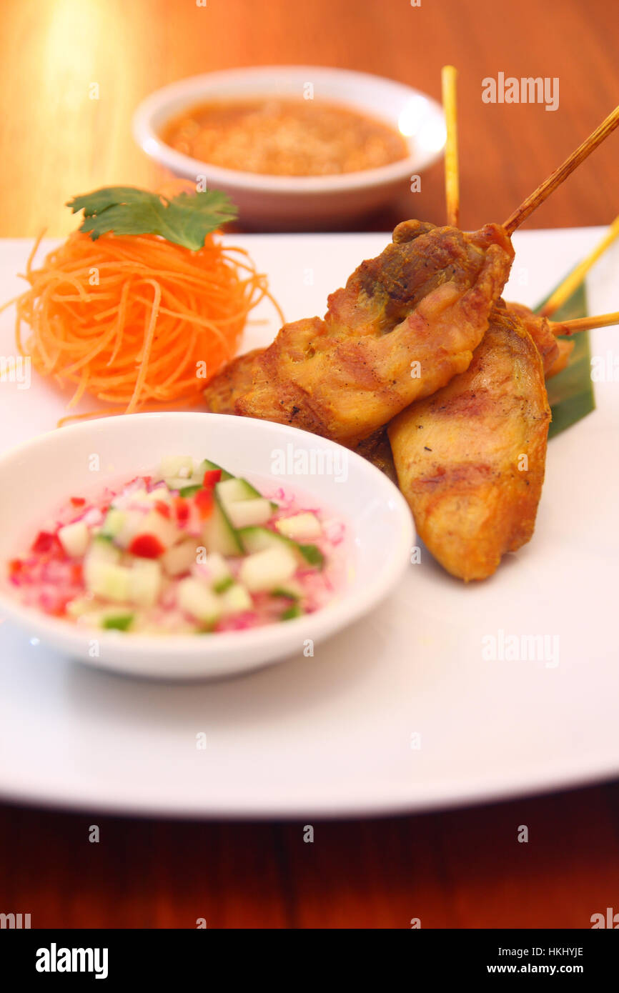 Chicken skewers presentation hi-res stock photography and images - Alamy