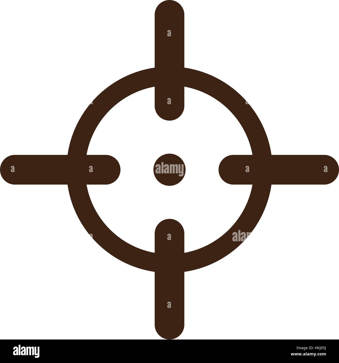 Aim to fire the gun accurately icon image vector illustration Stock ...