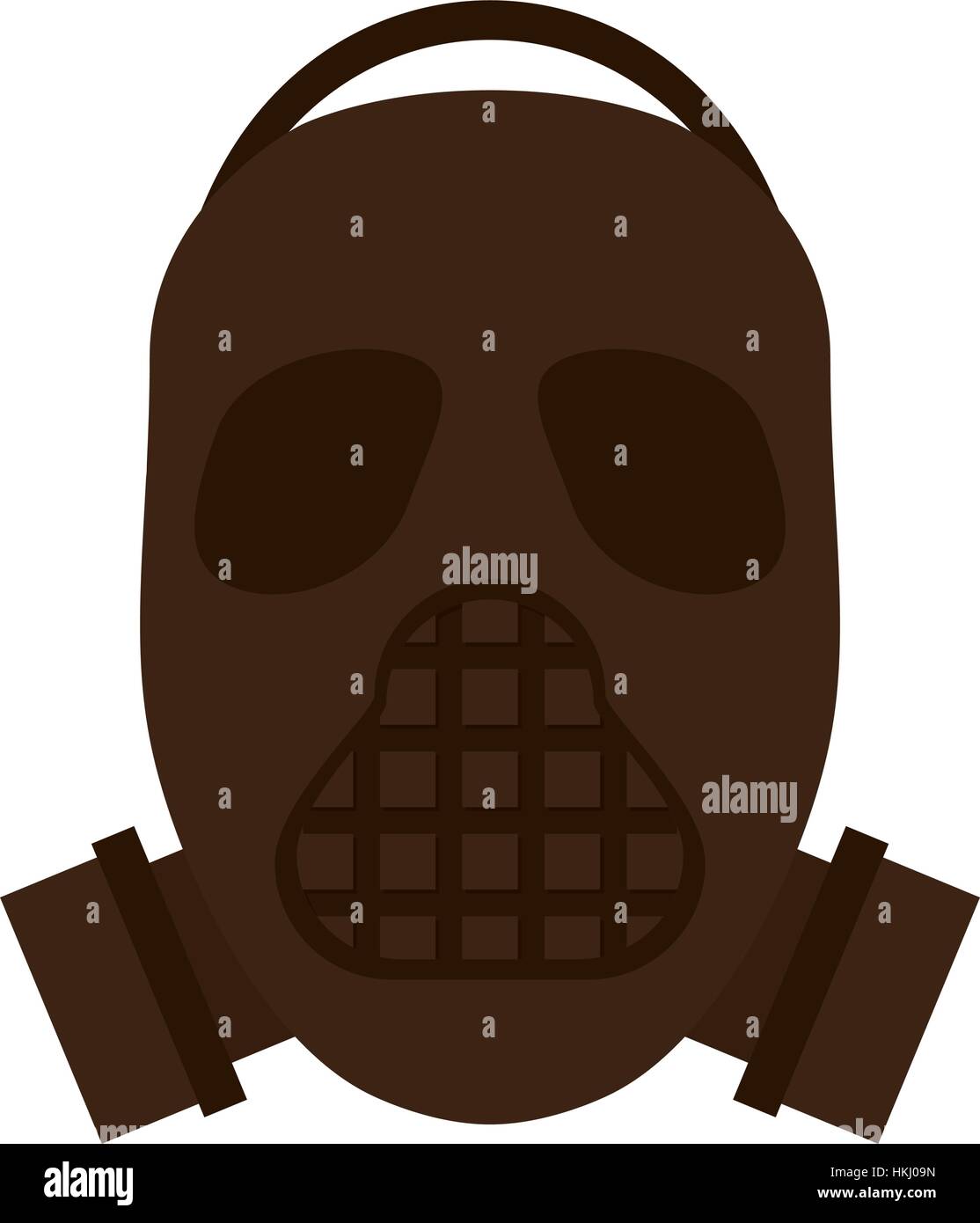 Mask brown of military protection icon image, vector illustration Stock ...