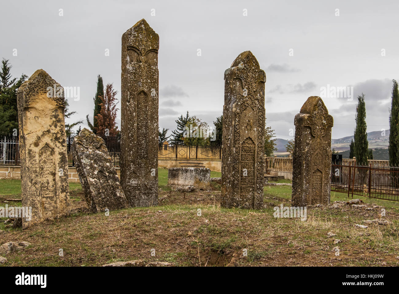 Tombs of the Shirvan Dynasty at the cemetery; Shamakhi, Azerbaijan ...