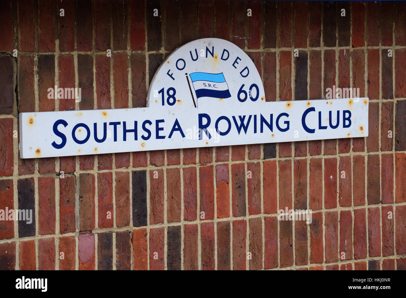 Southsea Rowing club sign Stock Photo - Alamy