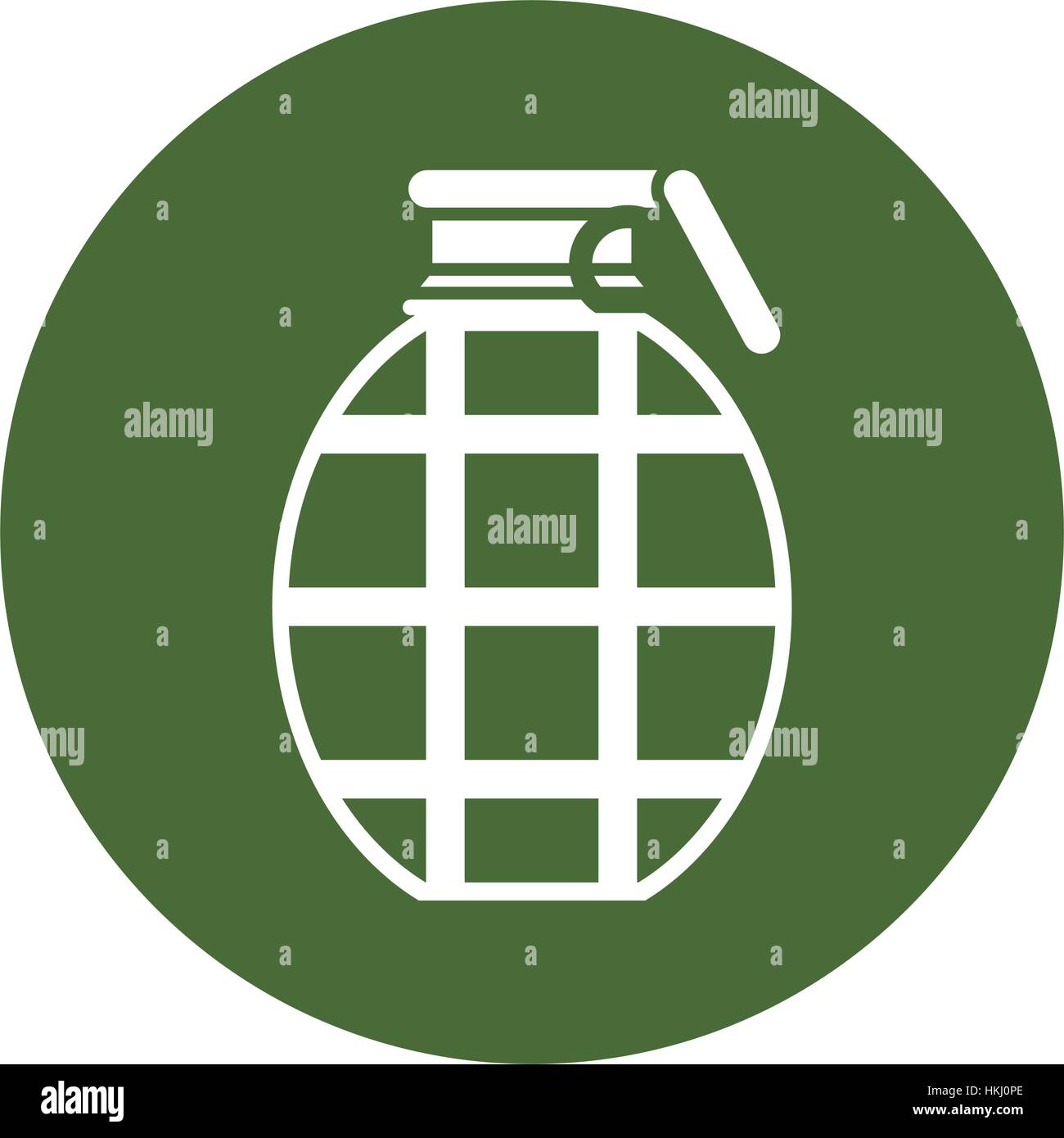 Badge grenade military equipment icon image vector illustration Stock ...