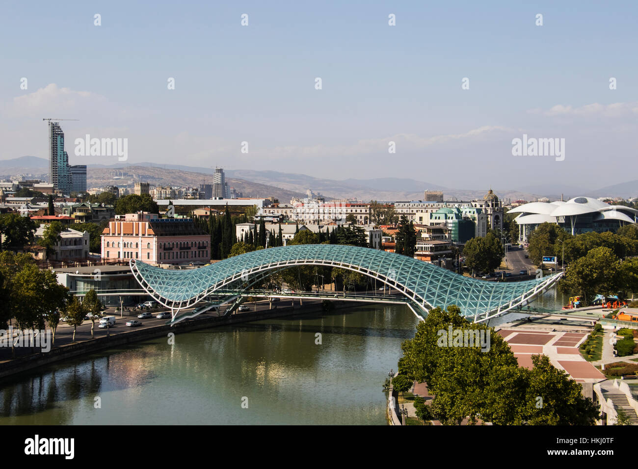 Bridge peace crossing mtkvari river hi-res stock photography and images ...