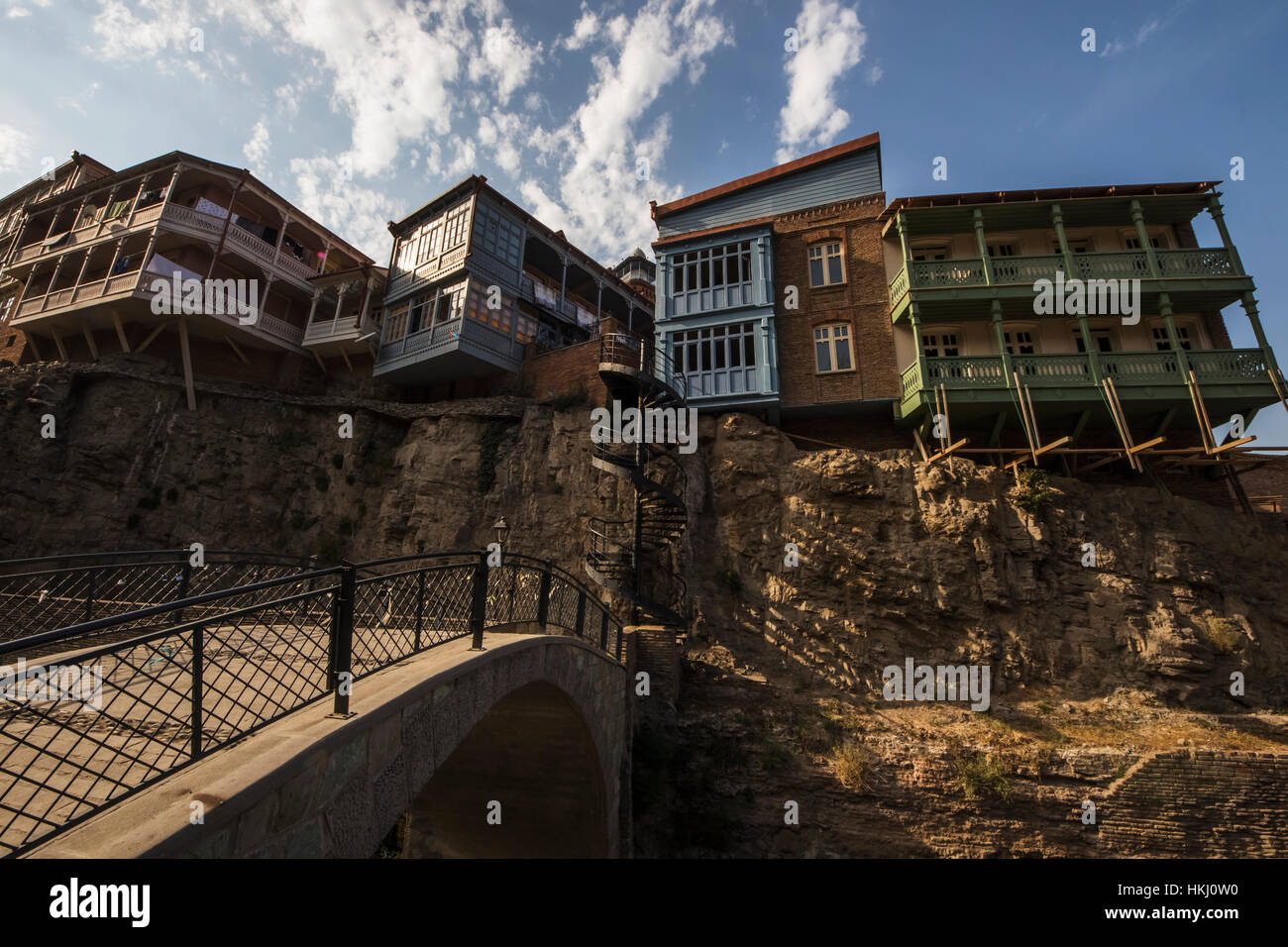 Colourful cliff side houses hi-res stock photography and images - Alamy