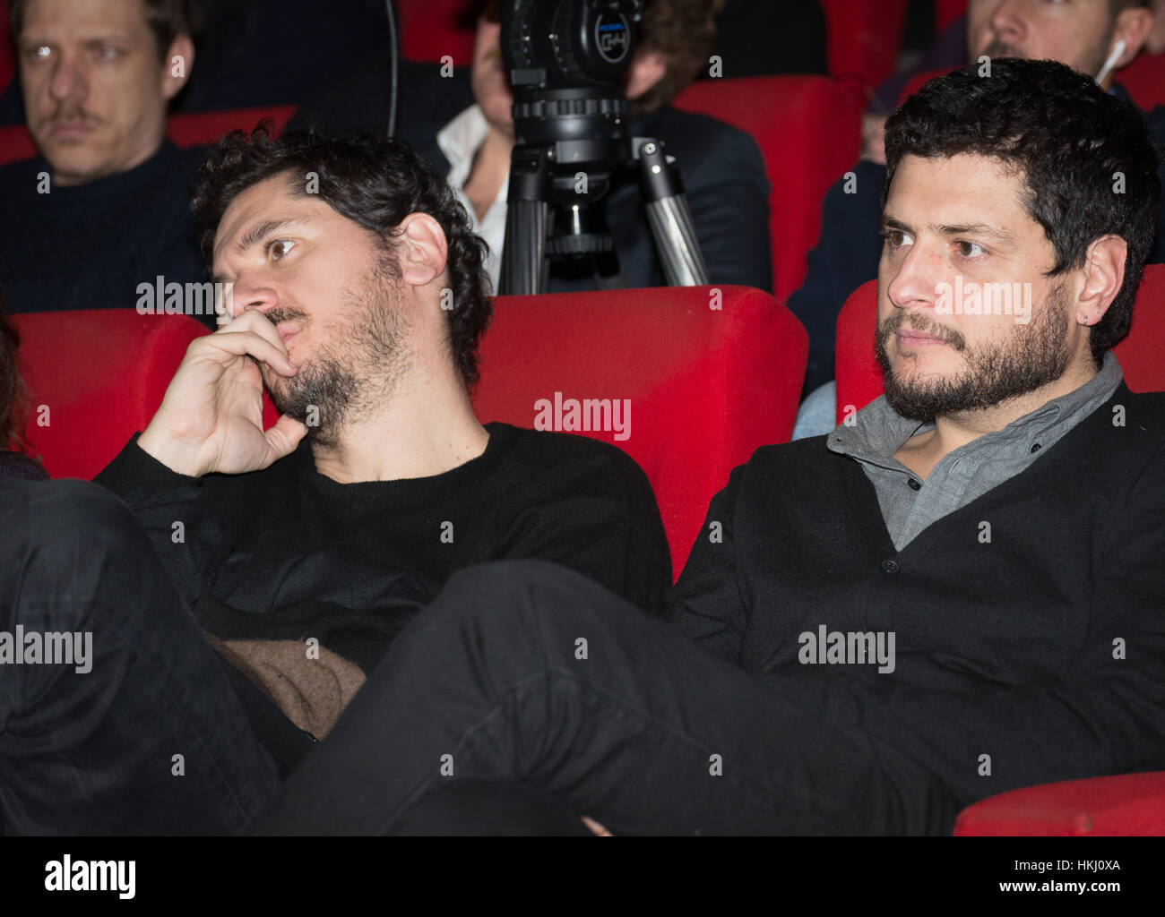 Rome, Italy. 27th Jan, 2017. Gabriele Mainetti and Claudio Giovannesi ...
