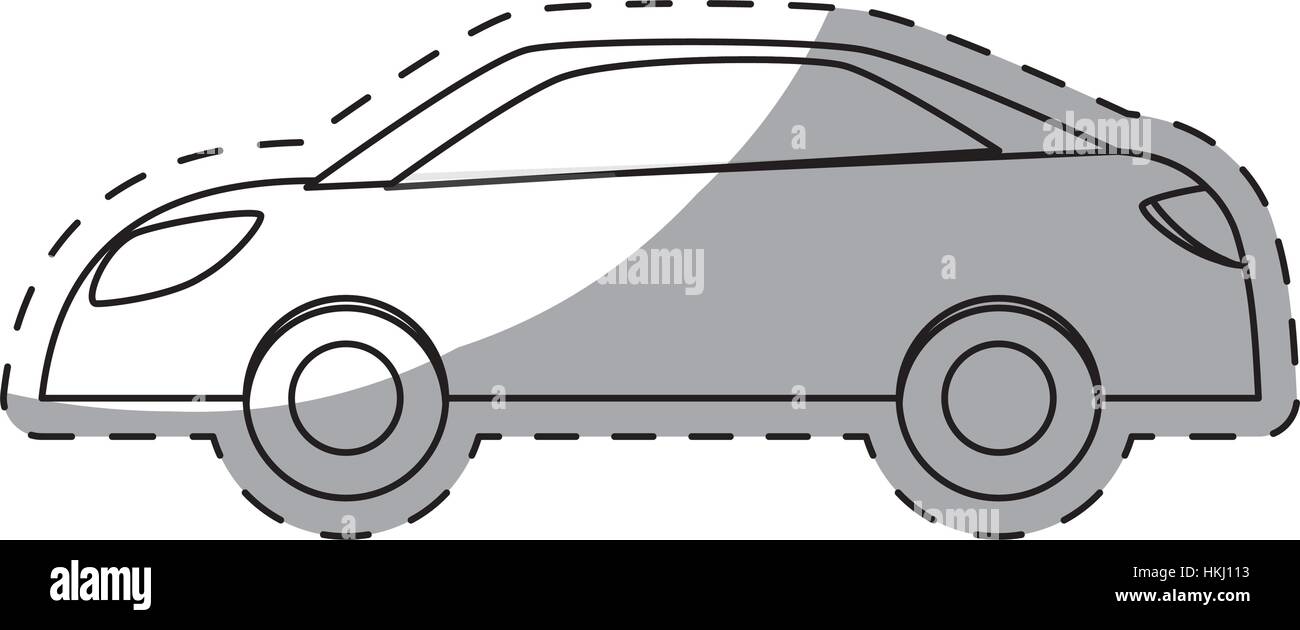 White drive car icon image, vector illustration Stock Vector Image ...