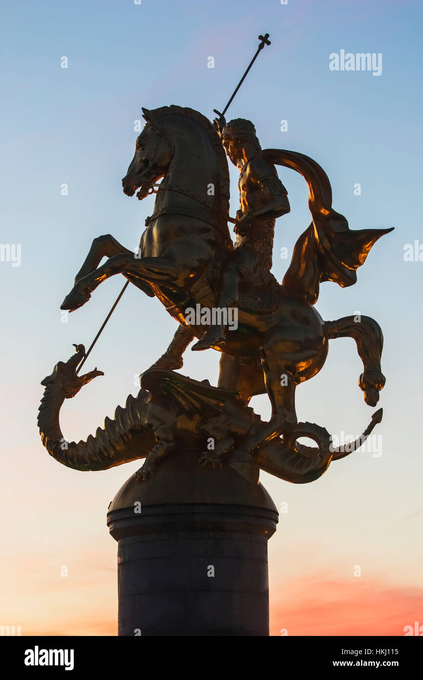 Freedom Monument, commonly known as the St. George Statue, located on ...