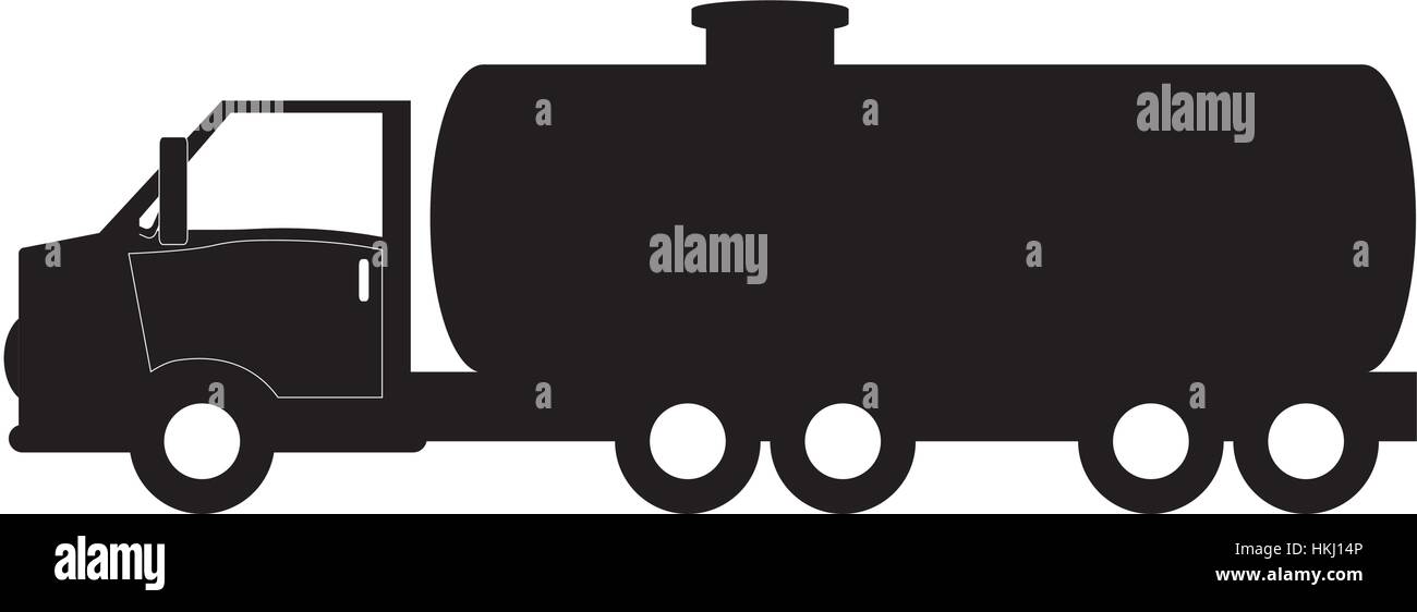 Black tank car for gasoline image, vector illustration design Stock ...
