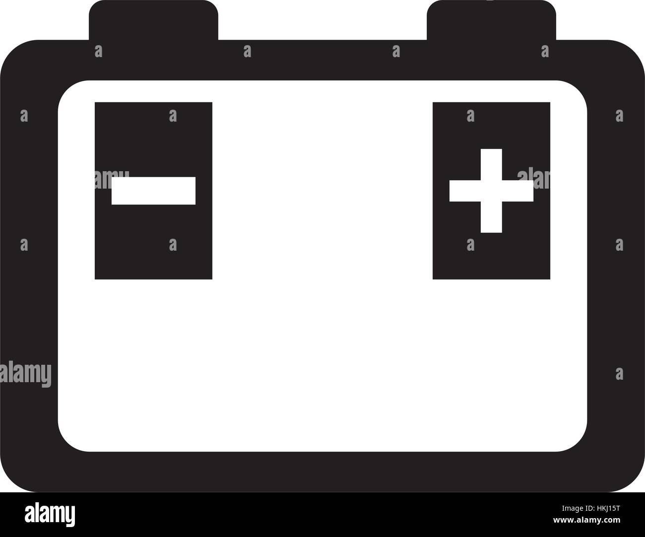 Black electric car battery image, vector illustration Stock Vector ...