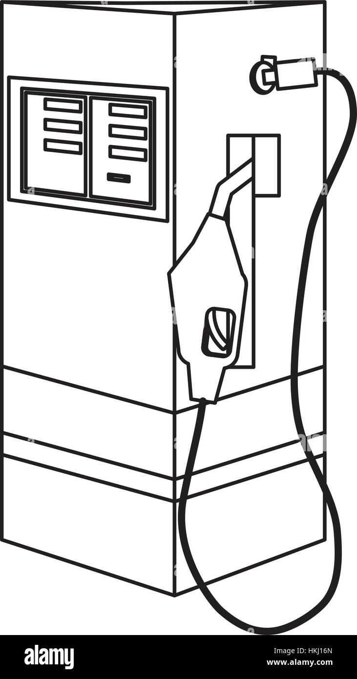 Figure gasoline pump nozzle image, vector illustration design Stock ...