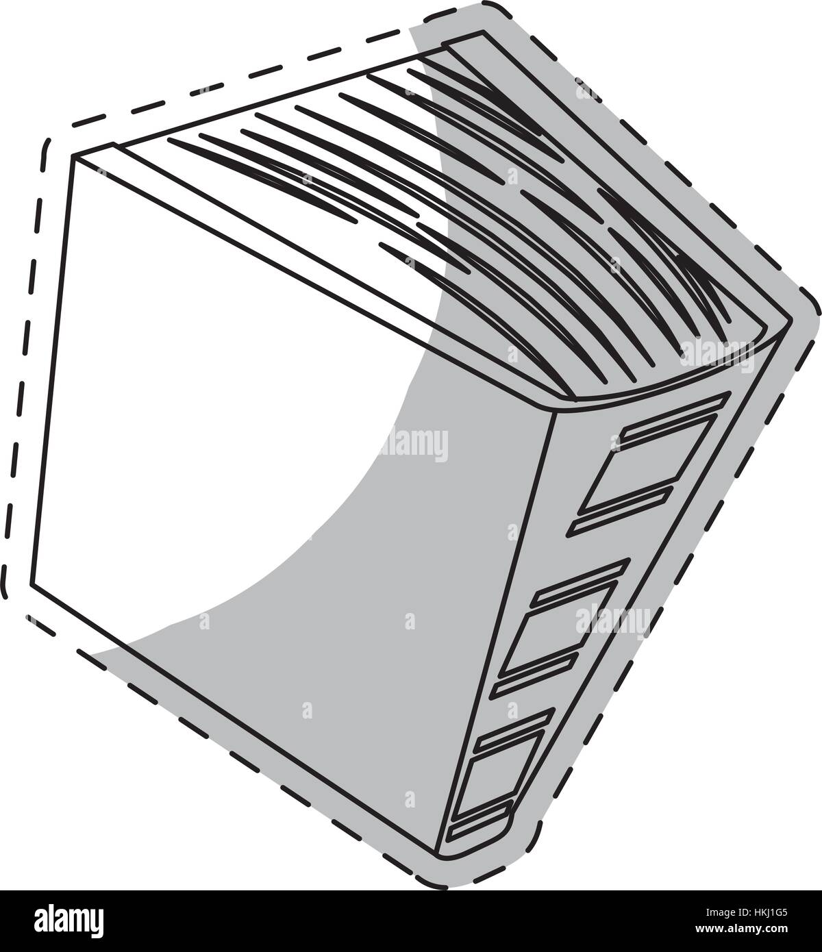 White thick book icon image, vector illustration Stock Vector Image ...