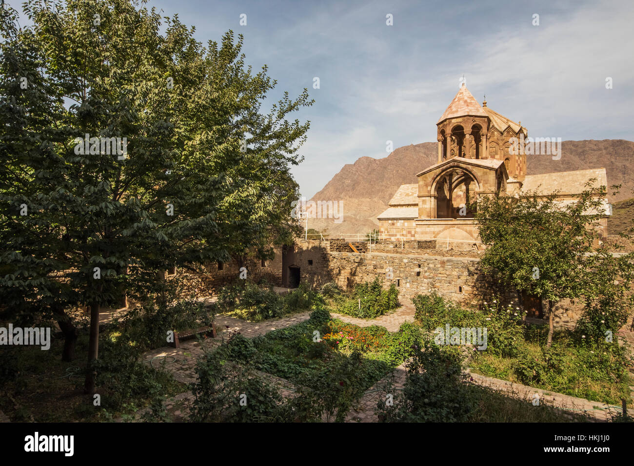 South courtyard of Saint Stepanos Monastery; East Azerbaijan, Iran ...