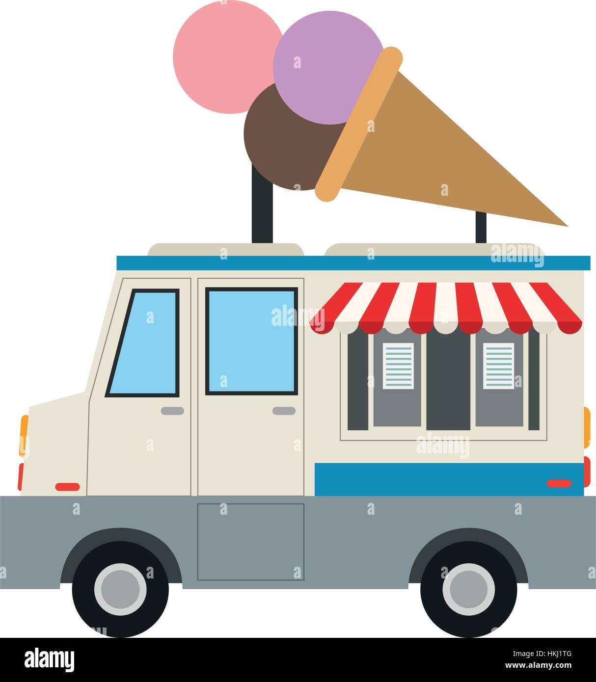 ice cream car icon Stock Vector Image & Art - Alamy
