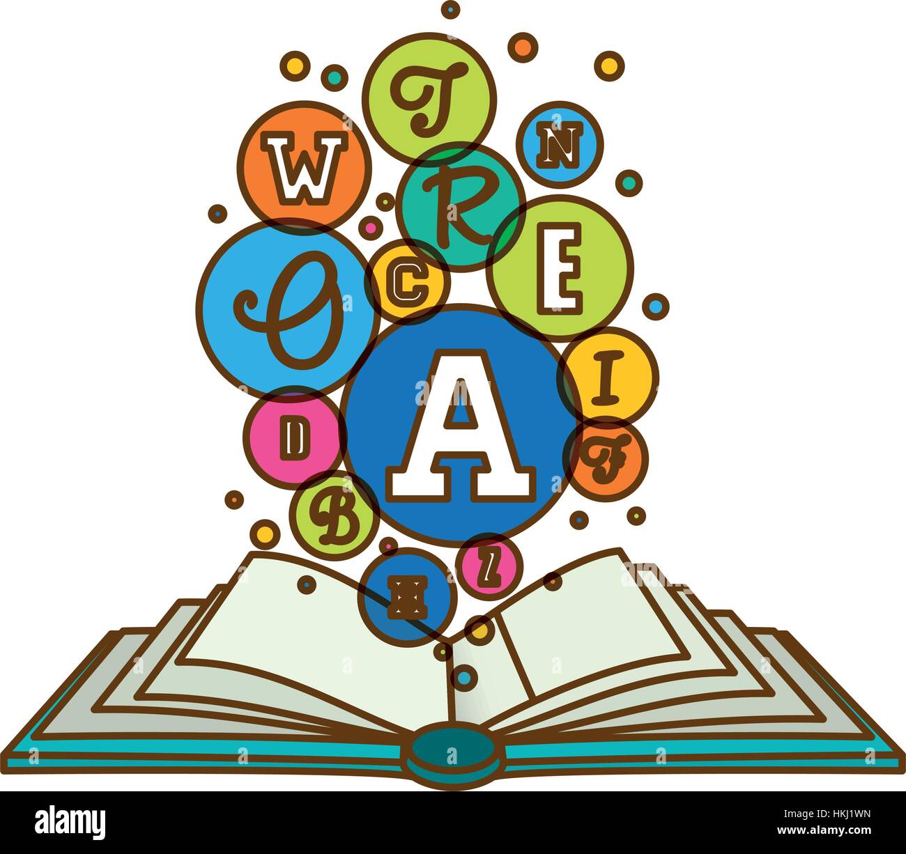 Blue book open to knowledge image, vector illustration Stock Vector ...
