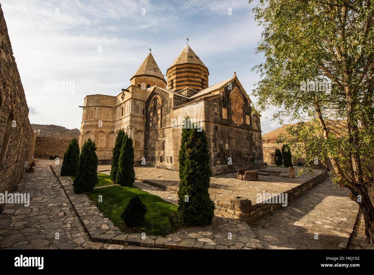 Main church of St. Thaddeus Monastery; West Azerbaijan, Iran Stock ...