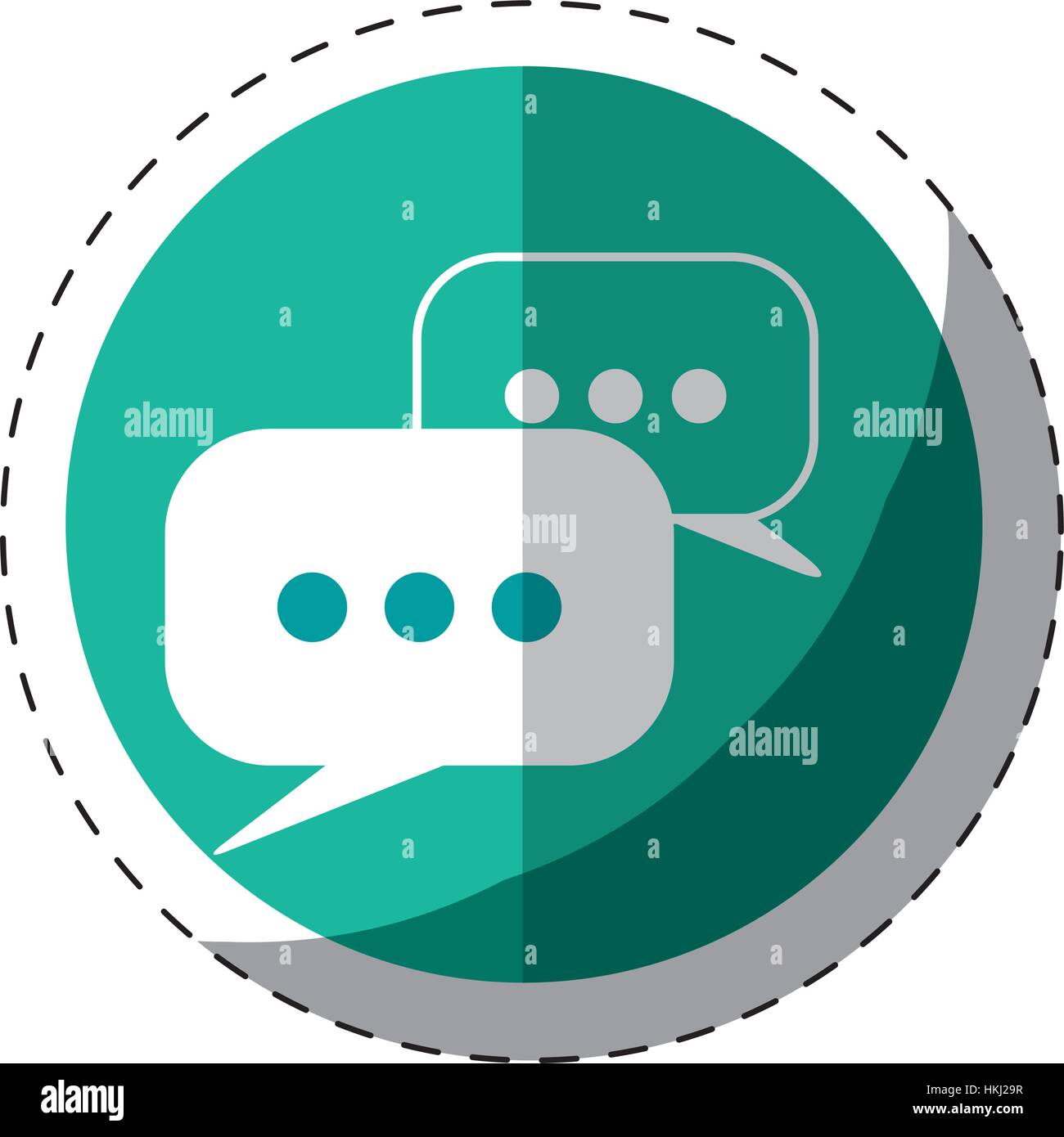 Blue symbol bubbles button icon image vector illustration Stock Vector ...